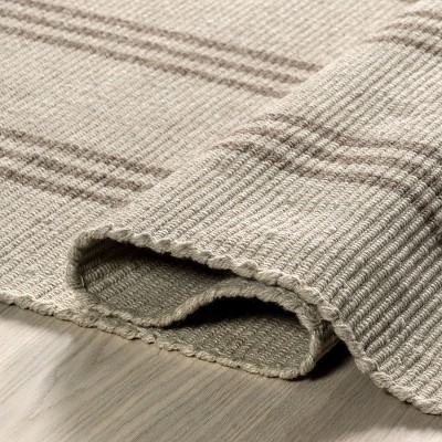 Lauren Liess X Rugsusa - Hawthorn Striped Wool Area Rug, 4' X 6', Ivory ...