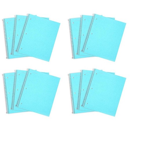 Spiral Durable Notebooks, (1 Subject) (teal, College Ruled 12pk) : Target