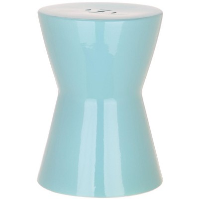 Liana Ceramic Garden Stool - Light Blue - Safavieh. : Target