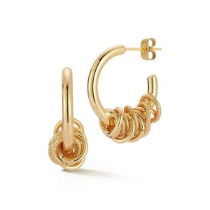 Sphera Milano Multi Ring C Hoop Earrings : Target