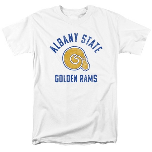 Albany State University Official Albany Golden Rams Logo Adult T-shirt, White, X-large : Target