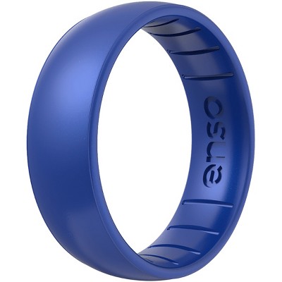Enso Rings Classic Bevel Series Silicone Ring - Navy Blue - 12 : Target
