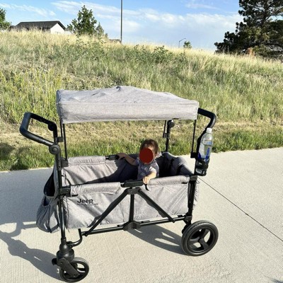 Jeep Wrangler Stroller Wagon With Included Car Seat Adapter By Delta ...