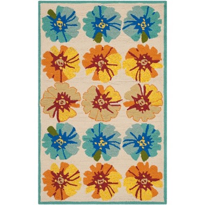 Blossom Blm674 Hand Hooked Area Rug - Blue/multi - 4'x6' - Safavieh ...