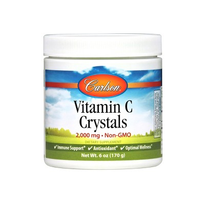 Carlson - Non-gmo Vitamin C Crystals, 2000 Mg, Vitamin C Powder, Immune ...