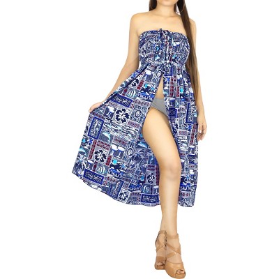 La Leela Women's Summer Vintage Evening Party Midi Casual Backless ...