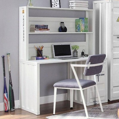 24" Cargo Fabric Chair Gray/white - Acme Furniture : Target