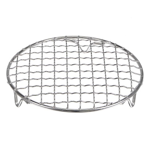 Unique Bargains Stainless Steel Round Cross Wire Barbecue Grill With ...