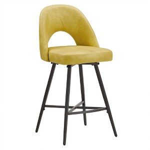 Hendrick Swivel Counter Stool - Set of 2 - Yellow/Grey - iNSPIRE Q : Target