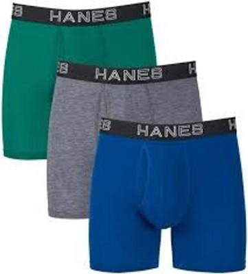 Hanes Moves Boys' 5pk Anti-chafe Long Leg Boxer Briefs - Red Xl : Target