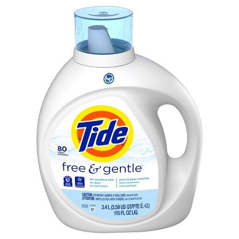 Tide High Efficiency Liquid Laundry Detergent - Free & Gentle - 115 Fl ...