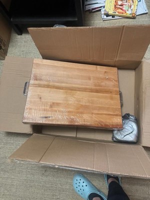 John Boos Boos Block Handle Board Series Large Reversible Wood Cutting ...