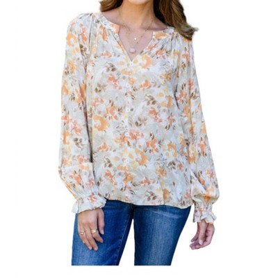 Women's Courtney Floral Button Up Top - Andree By Unit S : Target