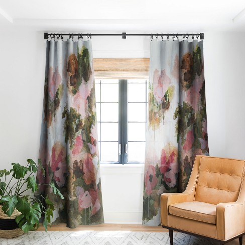 Laura Fedorowicz Floral Muse 84" X 50" Single Panel Room Darkening ...