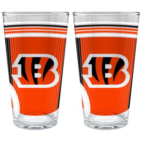 Nfl Cincinnati Bengals 2pc Pint Glass Set : Target