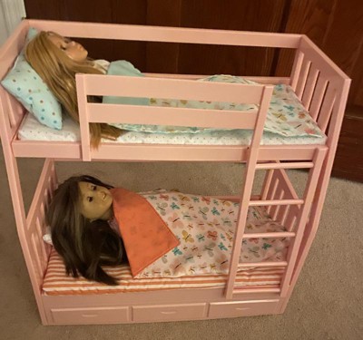 Our Generation Dreams For Two Pink Bunk Beds Accessory Set For 18 ...