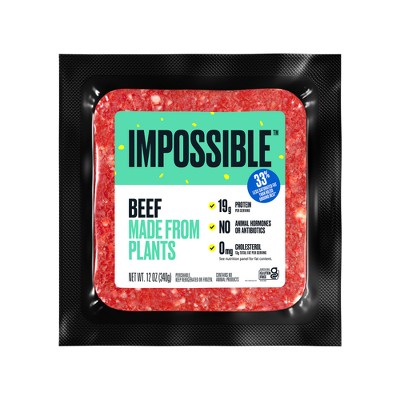 Impossible Plant Based Beef Ground - 12oz : Target