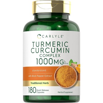 Carlyle Turmeric Curcumin Complex 1000mg | 180 Capsules : Target