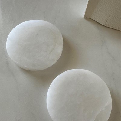 4pk Marble Alabaster Coasters - Threshold™ : Target