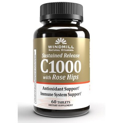Windmill C-1000 Sustained Release With Rose Hips - 60 Tablets : Target