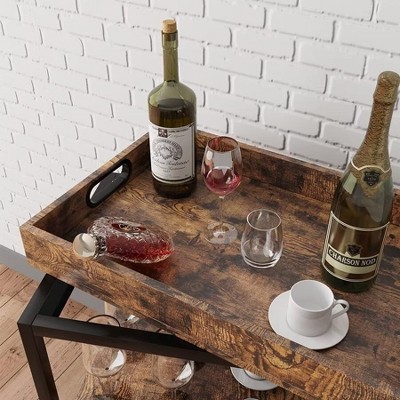Bar Carts for The Home, Bar Cart, Serving Cart with Wheels : Target