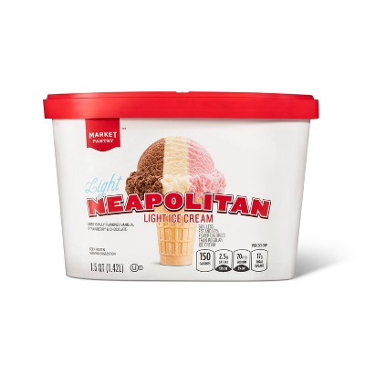 Vanilla, Strawberry And Chocolate Neapolitan Light Ice Cream - 48oz ...