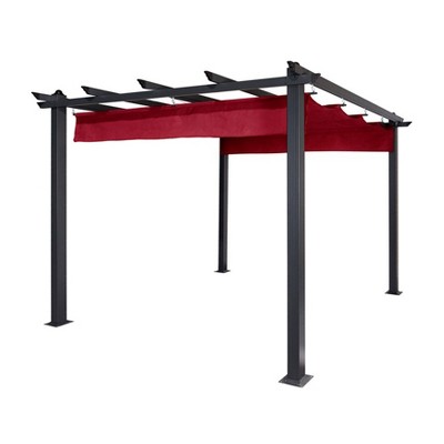 Aleko Diy Frame Aluminum Outdoor Retractable Canopy Pergola : Target