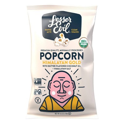 Lesserevil Organic Popcorn Himalayan Gold - 4.6oz : Target