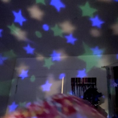 Link Night Light Projection Lamp, 360 Degree Rotating Moon And Stars ...