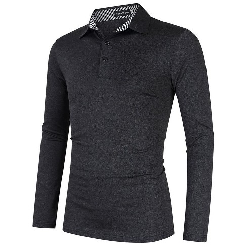 Golf Shirts For Men,long Sleeve,polo,casual Collared T-shirt,stylish ...