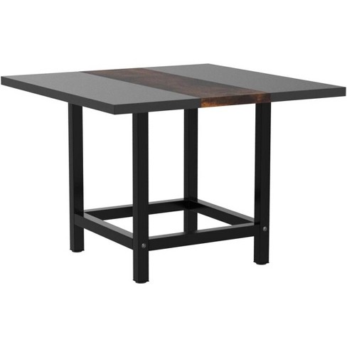 Tribesigns Small Conference Room Table For 4 People, Rustic Square 40 ...