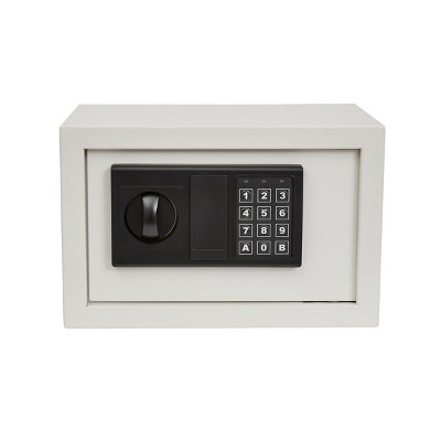 Digital Safe Box - Steel Lock Box With Keypad, 2 Manual Override Keys ...