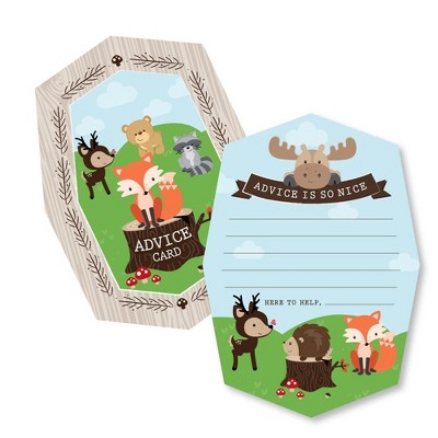 Big Dot Of Happiness Woodland Creatures - 4 Baby Shower Games - 10 ...