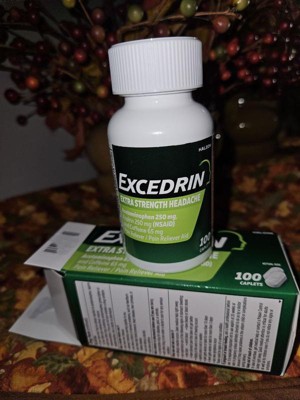 Excedrin Extra Strength Pain Reliever Caplets - Acetaminophen/aspirin ...