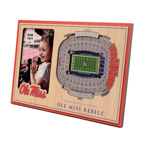4" X 6" Ncaa Ole Miss Rebels 3d Stadiumviews Picture Frame : Target