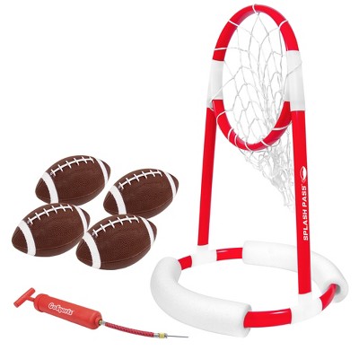 Gosports Splash Pass Floating Pool Football Game Includes Hoop, 4 ...
