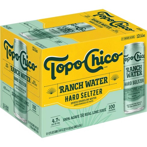 Topo Chico Ranch Water Hard Seltzer - 12pk/12 Fl Oz Cans : Target