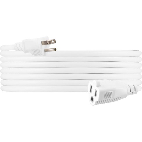 Ge 1-outlet Grounded Extension Cord Outdoor 16awg 20' White : Target