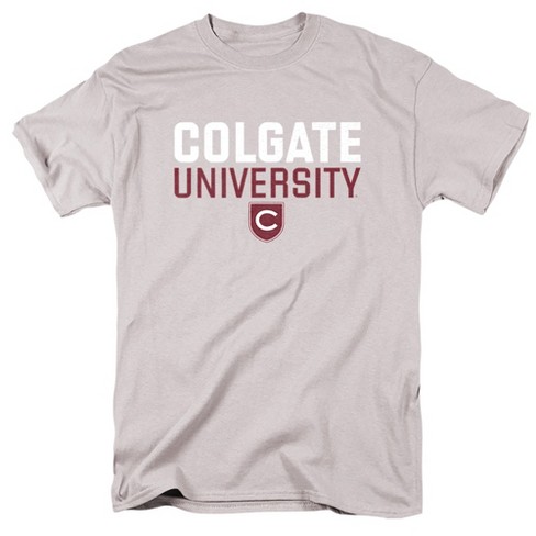 Colgate University Official Stacked Adult T-shirt, Silver, Medium : Target