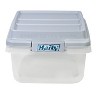 Hefty 18qt Plastic Storage Bin With Gray Hi-rise Stackable Lid : Target
