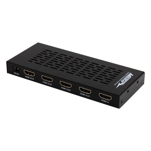 Ethereal® Hdmi® Scaling Splitter With 1 Input And 4 Outputs In Black ...