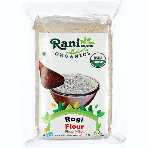 Organic Ragi (red Millet) Flour - 64oz (4lbs) 1.81kg - Rani Brand ...