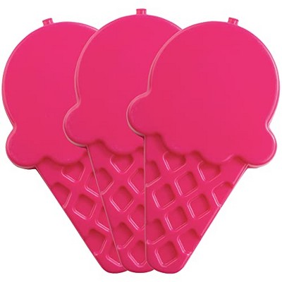 Reusable Hard Ice Pack For Lunch Box, Bento Or Bag (3 Pack Ice Cream ...