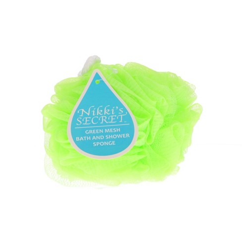 Nikki Secret Green Mesh Bath And Shower Sponge : Target