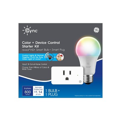 Ge Cync Reveal Smart Full Color Light Bulb With Smart Wire Free Motion ...