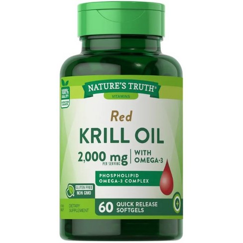 Nature's Truth Krill Oil 2000mg | 60 Softgels : Target
