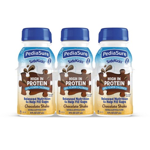 Pediasure Sidekicks High Protein Nutrition Shake Chocolate - 6 Ct/48 Fl ...