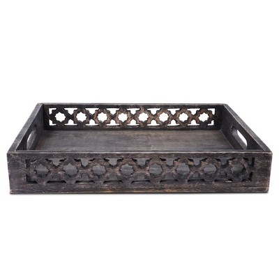 Mela Artisans | Trellis Tray In Darkwash : Target