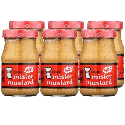 Mister Mustard Original Hot Mustard - Case Of 6/7.5 Oz : Target