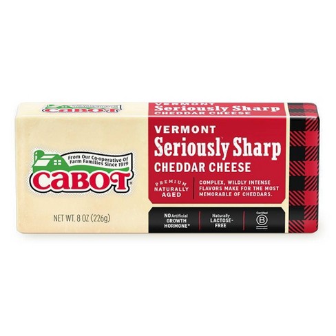 Cabot Creamery Seriously Sharp Cheddar Cheese - 8oz : Target